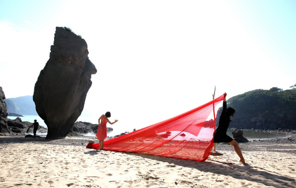 Humans and nature together on an island : Arts & Entertainment : Home